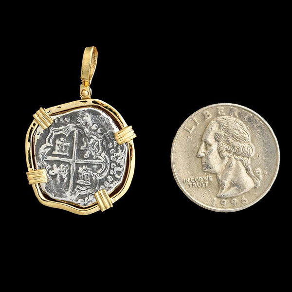 Atocha Jewelry - Pieces of 8 Silver Coin Pendant - Virtual Treasure Chest